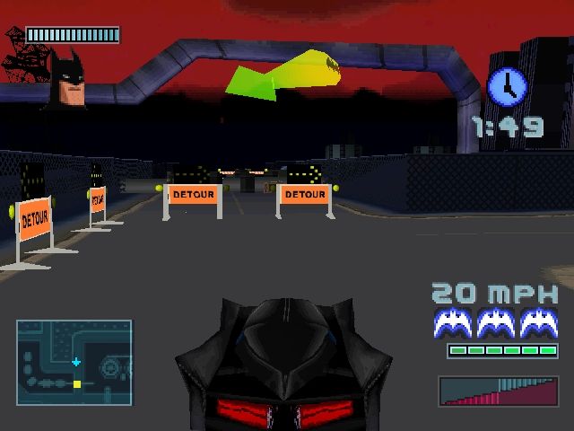 Screenshot of Batman: Gotham City Racer (PlayStation, 2001) - MobyGames