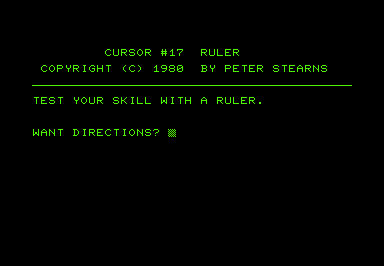 Ruler (1980) - MobyGames