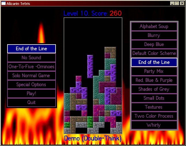 Screenshot of Alizarin Tetris (Windows, 2000) - MobyGames