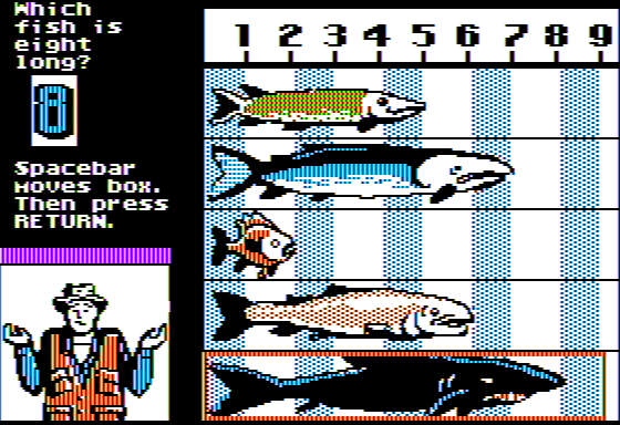 Screenshot of Fish Scales (Apple II, 1984) - MobyGames