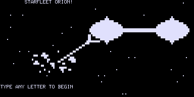 Screenshot of Starfleet Orion (TRS-80, 1978) - MobyGames