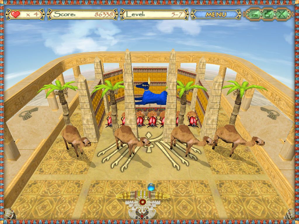 Screenshot of Egyptian Ball (Windows, 2008) - MobyGames