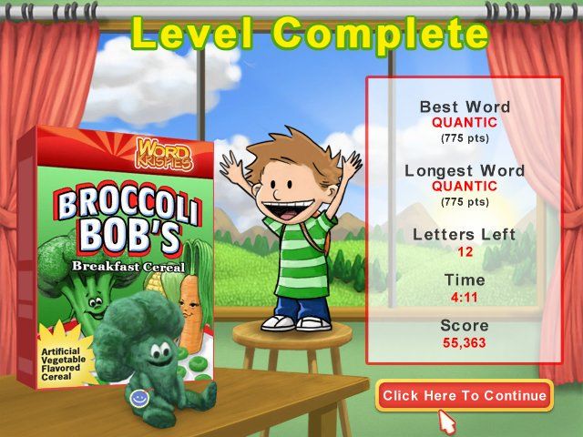 Screenshot of Word Krispies (Windows, 2006) - MobyGames