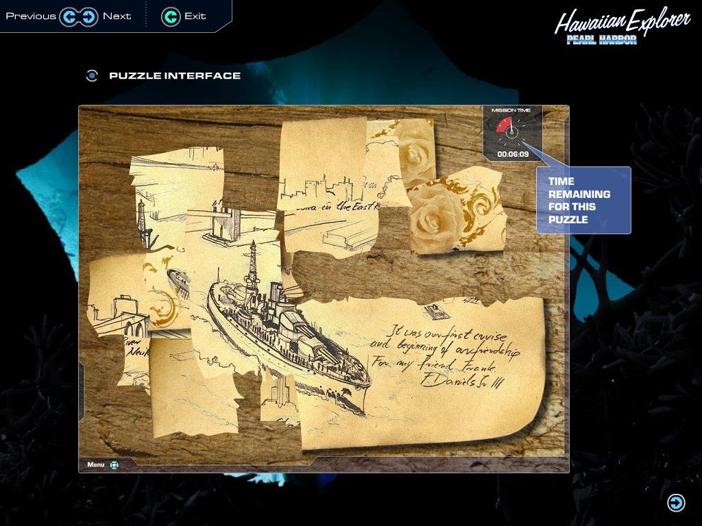 Screenshot of Hawaiian Explorer: Pearl Harbor (Windows, 2007) - MobyGames