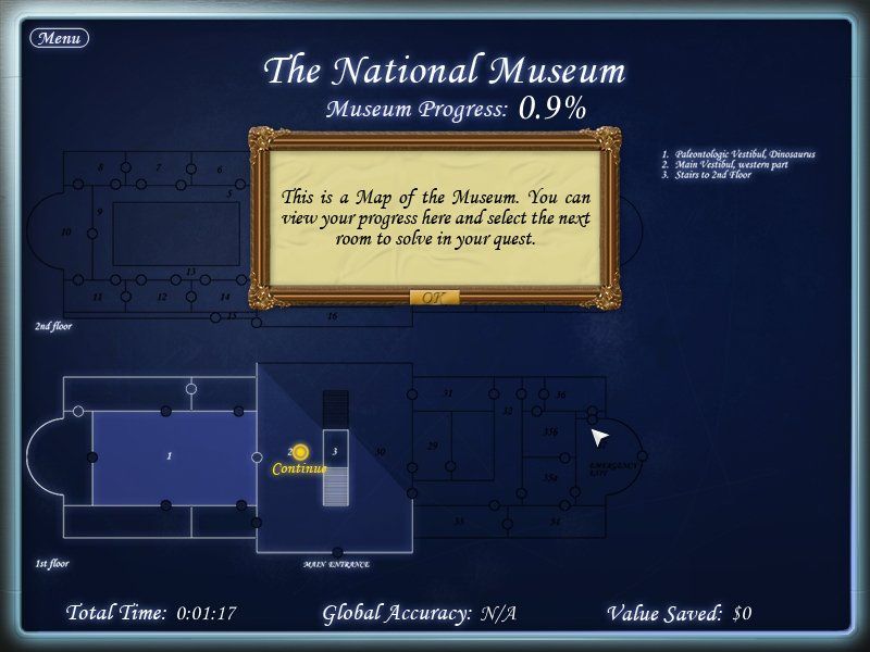 Screenshot of Escape the Museum (Windows, 2008) - MobyGames