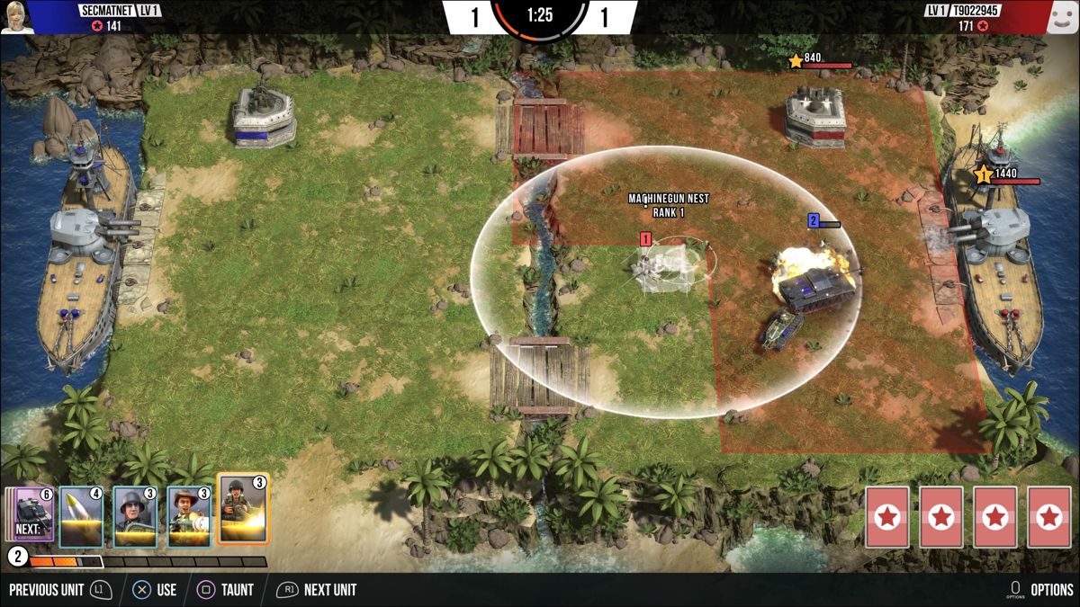 Screenshot of Battle Islands: Commanders (PlayStation 4, 2017) - MobyGames