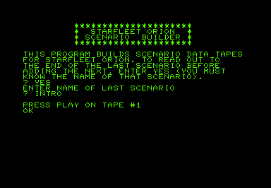 Screenshot of Starfleet Orion (Commodore PET/CBM, 1978) - MobyGames
