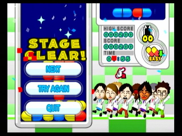 Screenshot of Dr. Mario Online Rx (Wii, 2008) - MobyGames