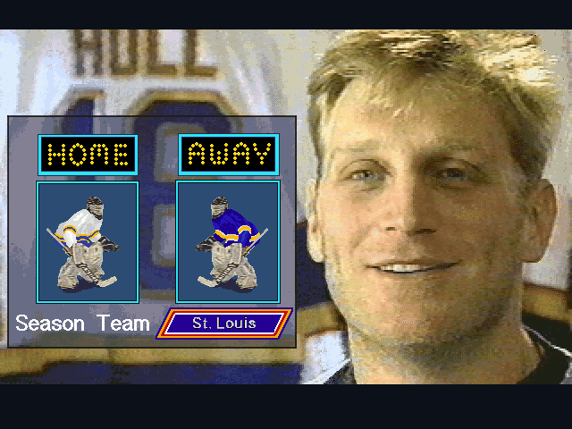 Screenshot of Brett Hull Hockey 95 (DOS, 1994) - MobyGames