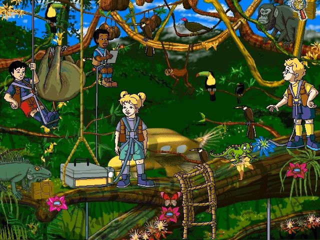 Screenshot of Scholastic's The Magic School Bus Explores the Rainforest ...