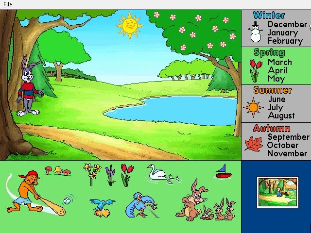 Screenshot of Reader Rabbit's Kindergarten (Windows, 1997) - MobyGames