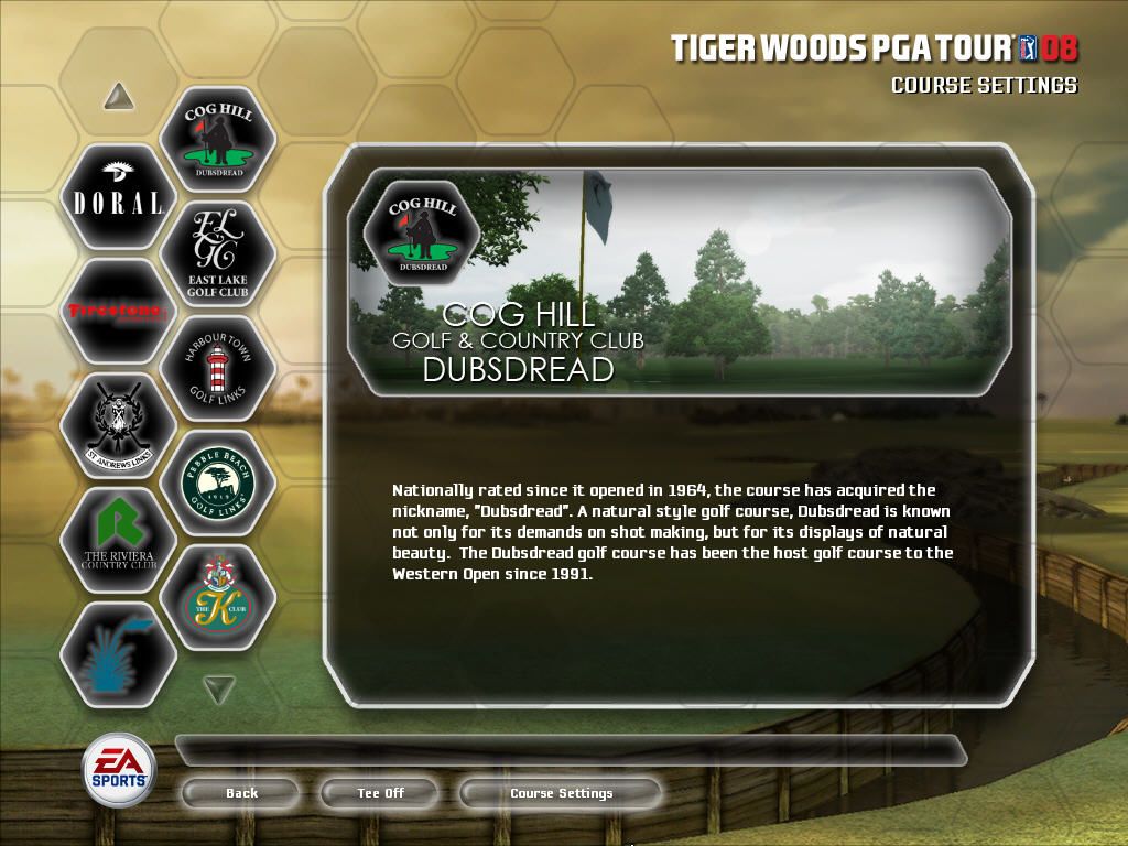 Screenshot of Tiger Woods PGA Tour 08 (Windows, 2007) - MobyGames