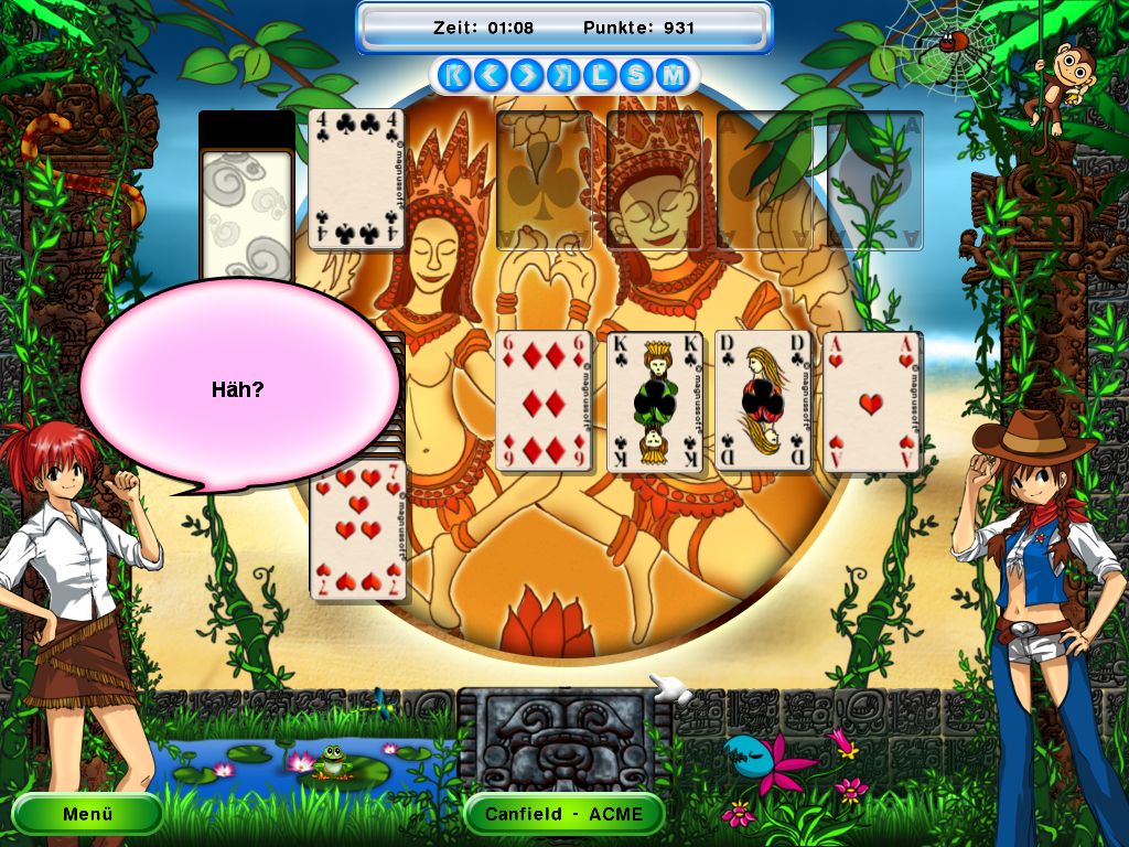 Screenshot of Manga Solitaire (Windows, 2007) - MobyGames