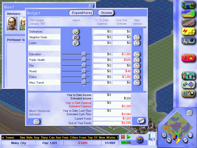 Screenshot of SimCity 3000 (Windows, 1999) - MobyGames