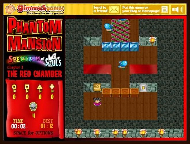 Screenshot of Phantom Mansion: Spectrum of Souls - Chapter 1: The Red Chamber (Browser, 2007 ...