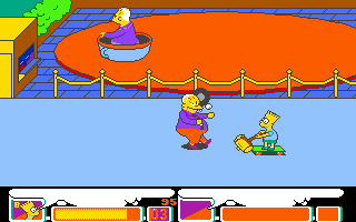 Screenshot of The Simpsons (DOS, 1991) - MobyGames