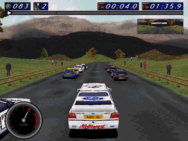 Screenshot of Network Q RAC Rally Championship (DOS, 1996) - MobyGames
