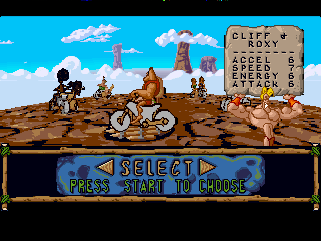 Screenshot of BC Racers (3DO, 1994) - MobyGames