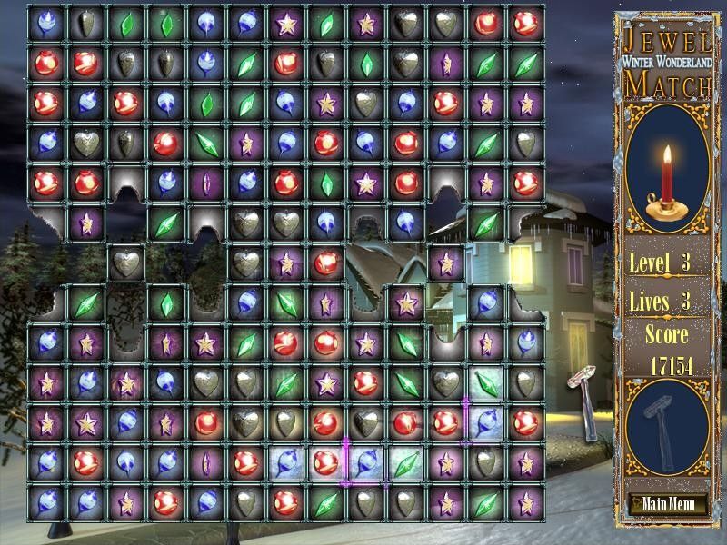 Screenshot of Jewel Match: Winter Wonderland (Windows, 2006) - MobyGames