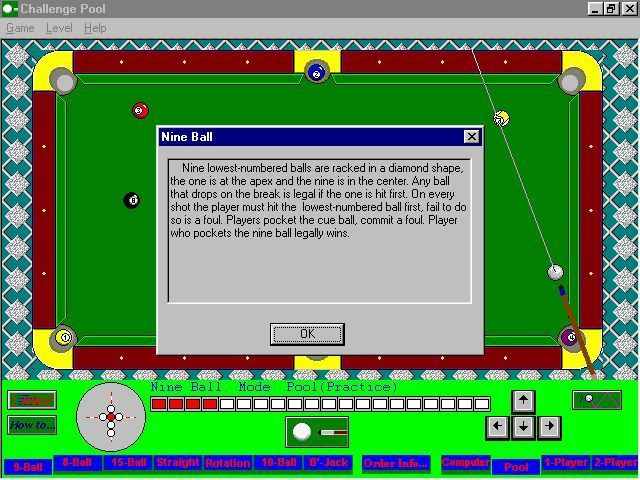 Screenshot of Challenge Pool (Windows, 1998) - MobyGames