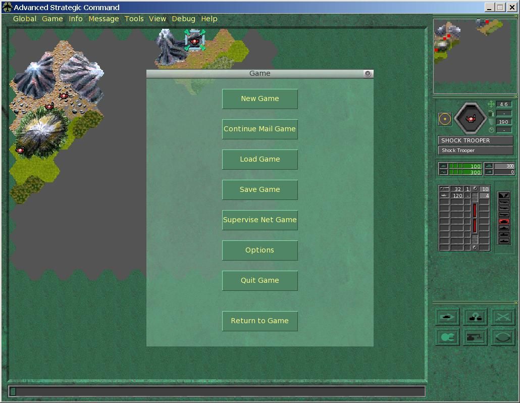 Screenshot of Advanced Strategic Command (Windows, 1998) - MobyGames