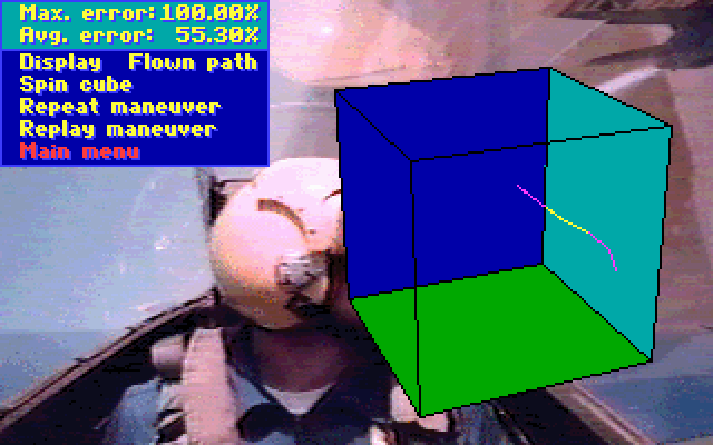 Screenshot of Blue Angels: Formation Flight Simulation (DOS, 1989 ...