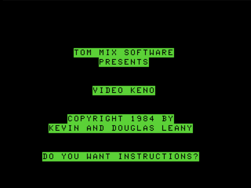 Vegas Game Pak (1984) - MobyGames