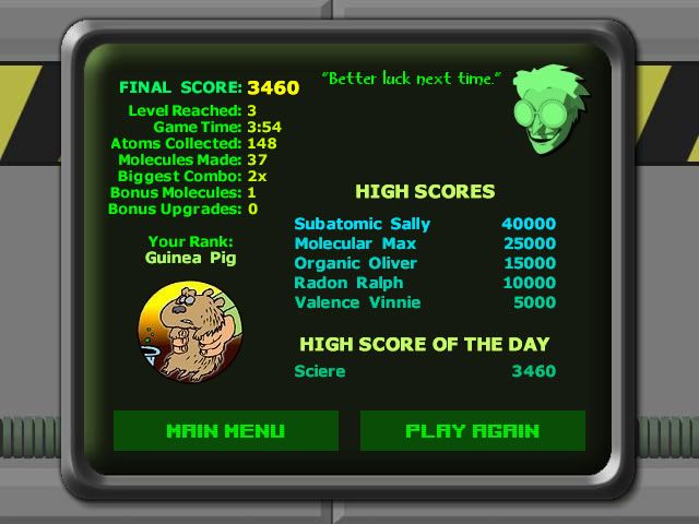 Screenshot of Atomica Deluxe (Windows, 2001) - MobyGames