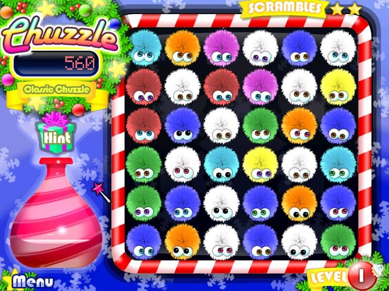 Screenshot of Chuzzle: Christmas Edition (Windows, 2008) - MobyGames