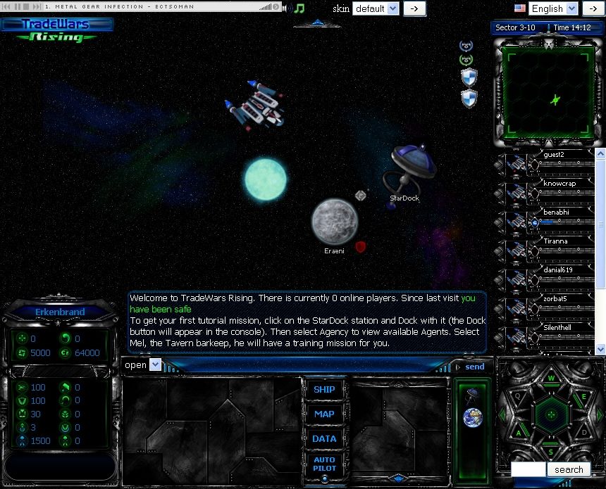 Screenshot of TradeWars: Rising (Browser, 2009) - MobyGames