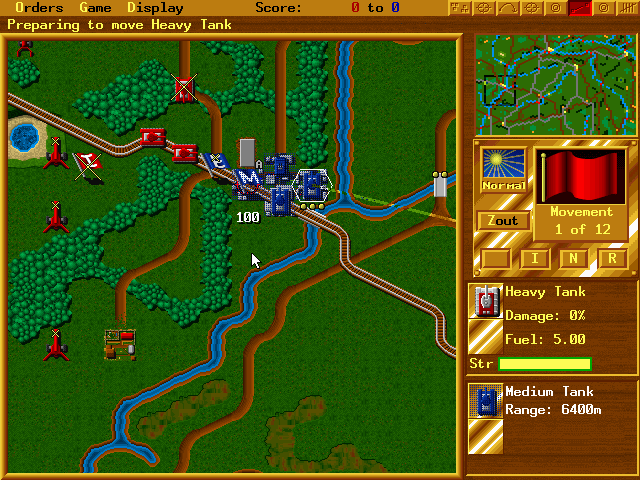 Screenshot of Perfect General II (DOS, 1994) - MobyGames