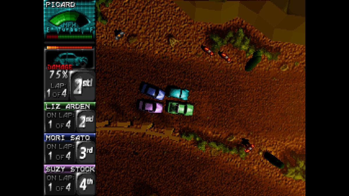 Screenshot of Death Rally (Windows, 1996) - MobyGames