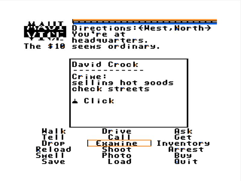 Screenshot of Maui Vice (TRS-80 CoCo, 1985) - MobyGames