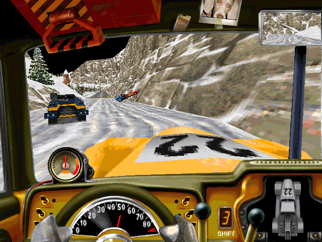 Screenshot of Carmageddon (DOS, 1997) - MobyGames