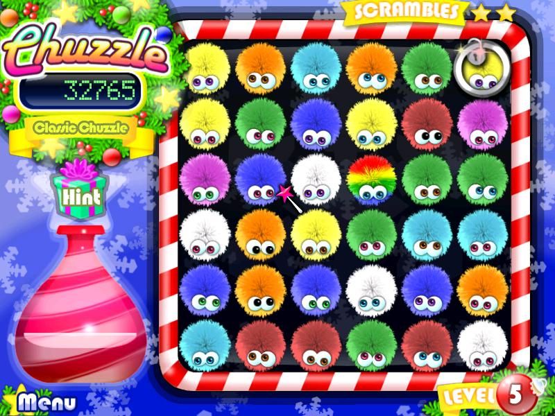 Screenshot of Chuzzle: Christmas Edition (Windows, 2008) - MobyGames