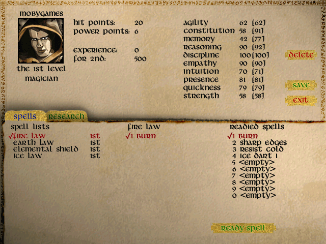 Screenshot of Rolemaster: Magestorm (Windows, 1996) - MobyGames