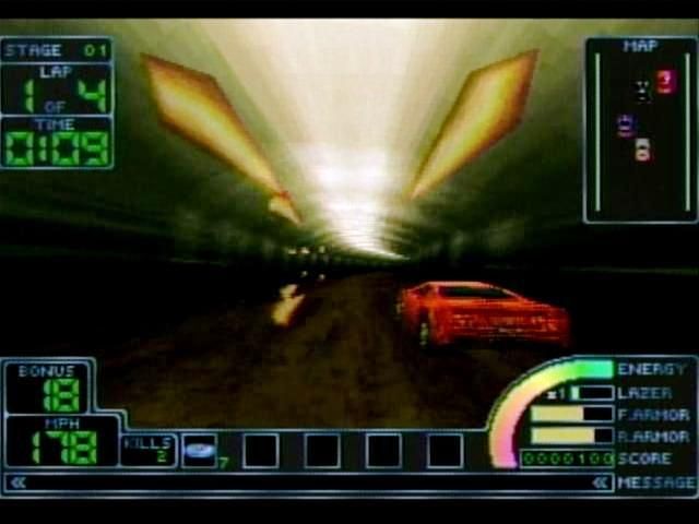 Screenshot of Impact Racing (SEGA Saturn, 1996) - MobyGames