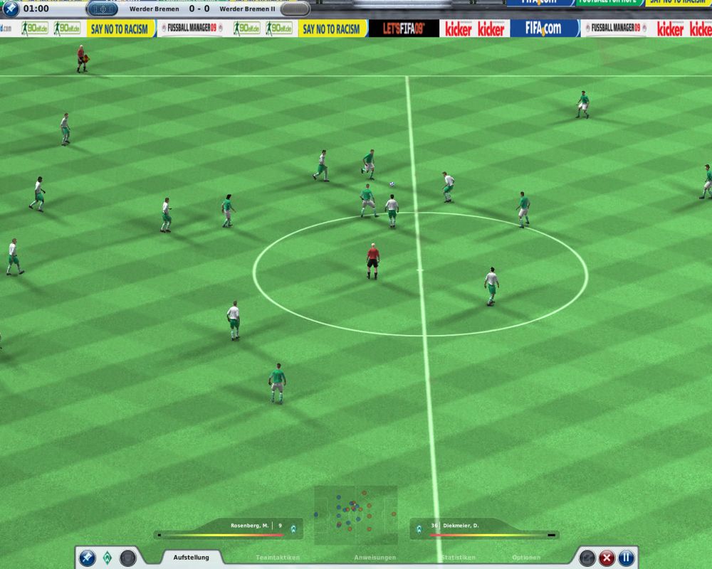 Screenshot of FIFA Manager 09 (Windows, 2008) - MobyGames