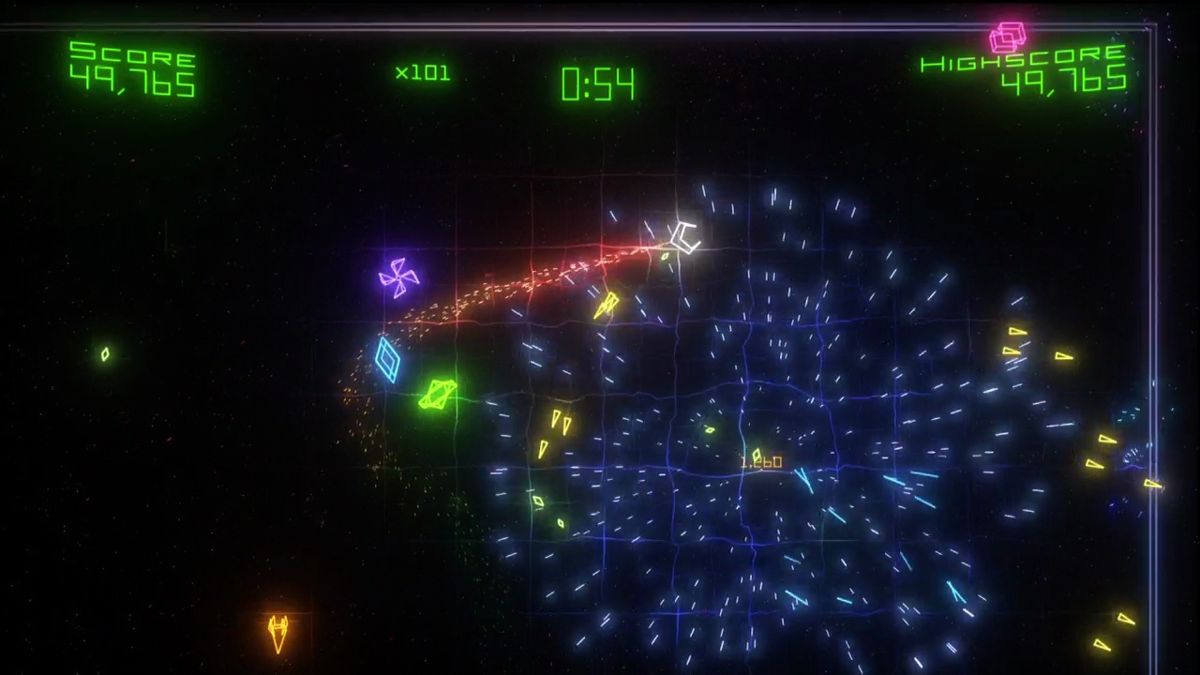 Screenshot of Geometry Wars: Retro Evolved 2 (Xbox 360, 2008) - MobyGames