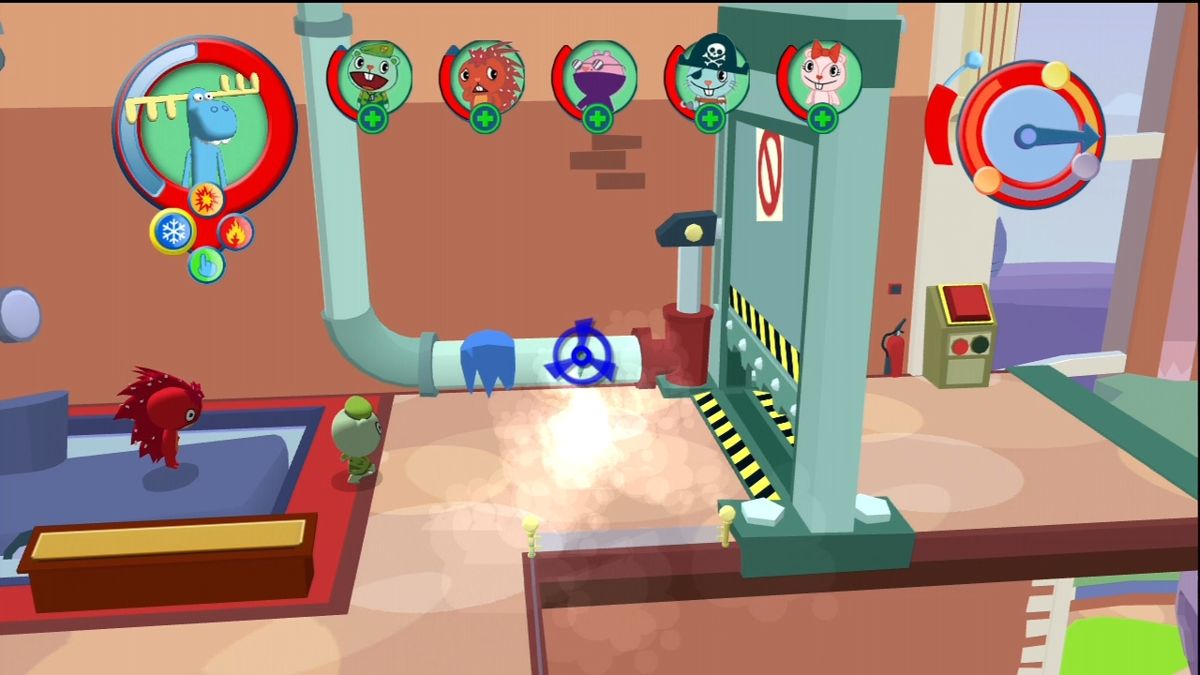 Screenshot of Happy Tree Friends: False Alarm (Xbox 360, 2008) - MobyGames