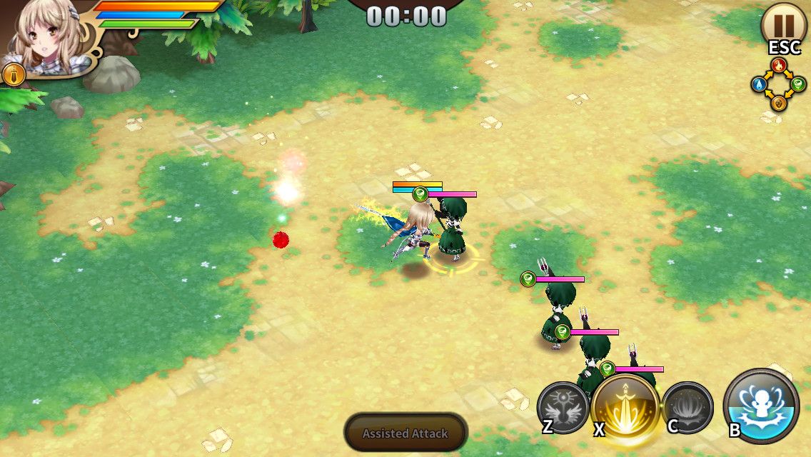 Screenshot of Sacred Sword Princesses (Browser, 2018) - MobyGames