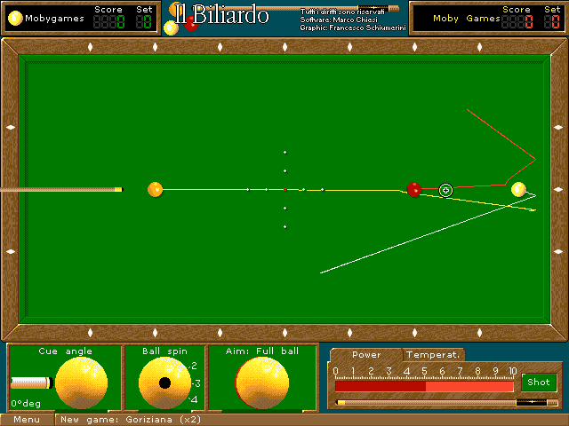 Screenshot of Biliardo 2 (Windows, 2001) - MobyGames