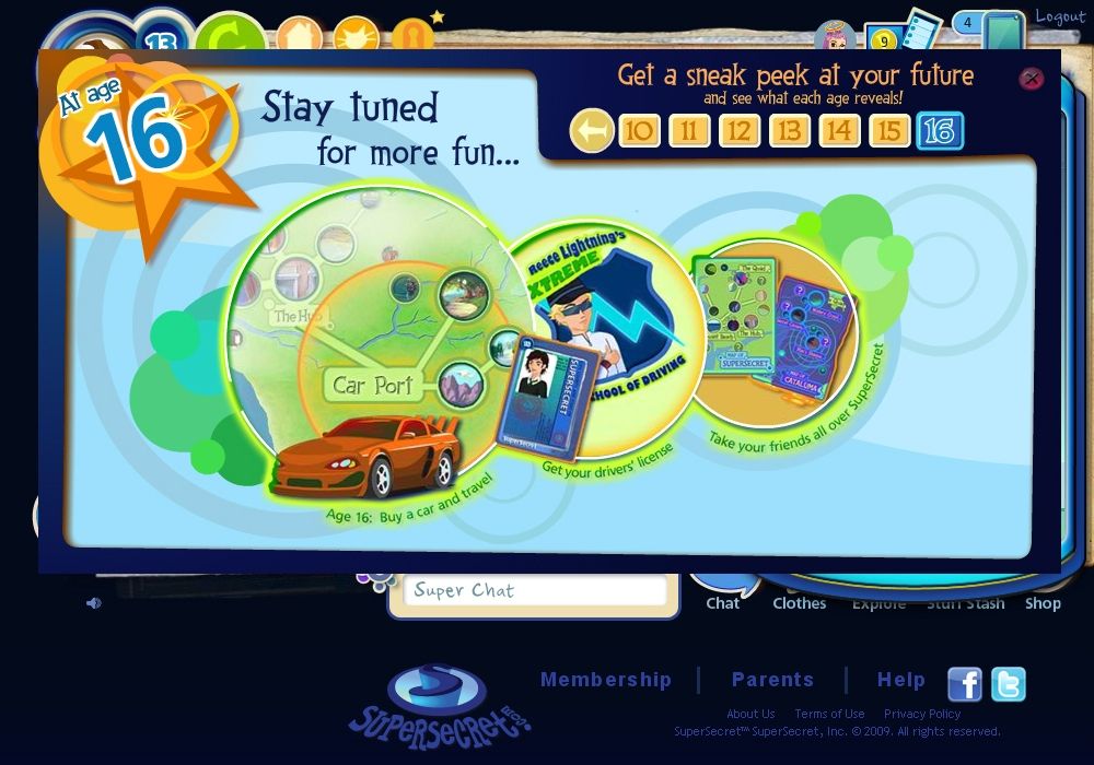 Screenshot of SuperSecret (Browser, 2009) - MobyGames