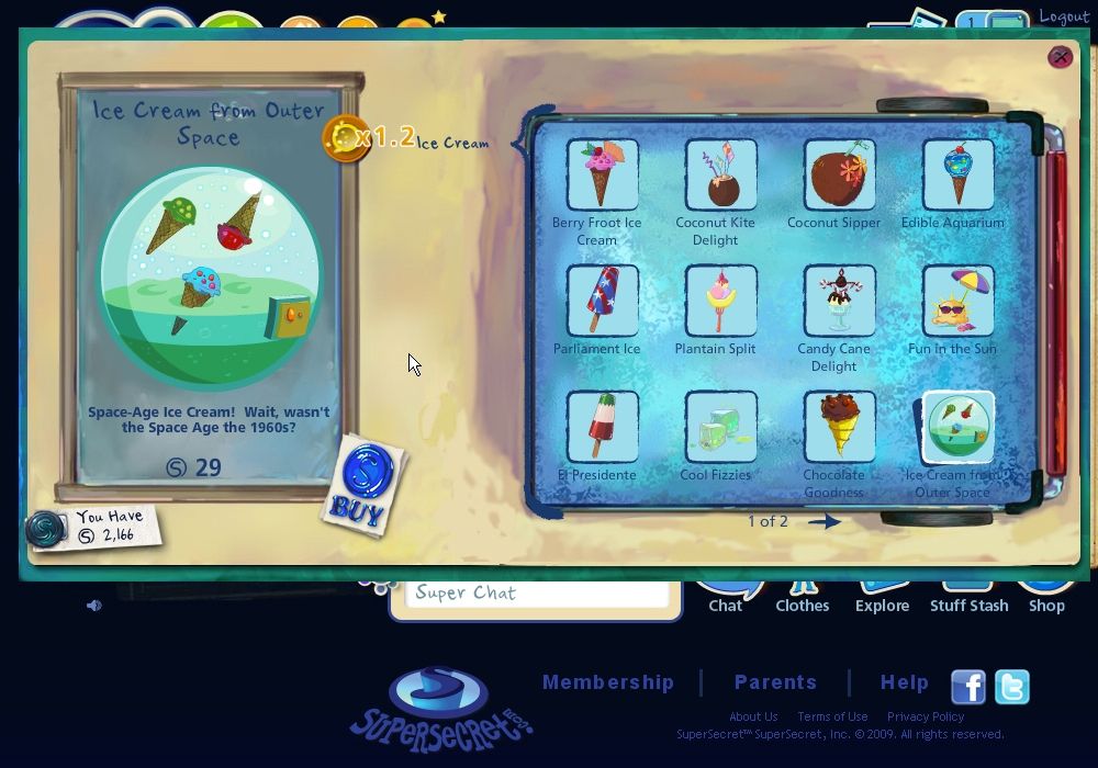 Screenshot of SuperSecret (Browser, 2009) - MobyGames