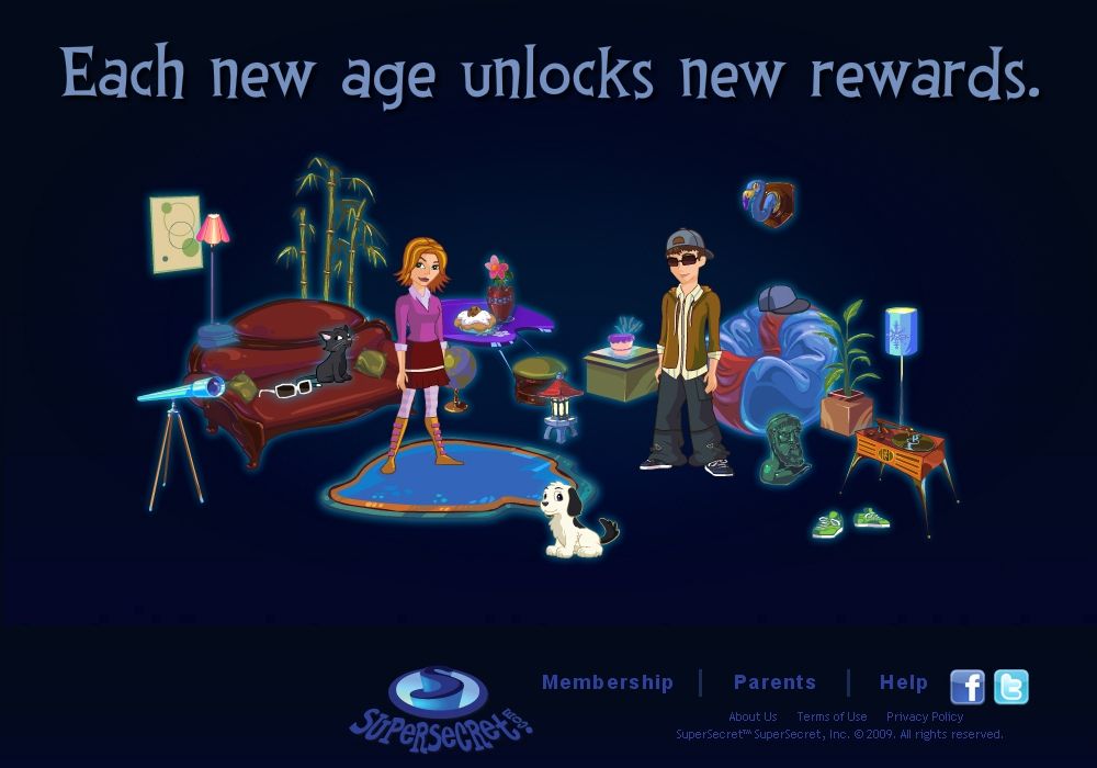 Screenshot of SuperSecret (Browser, 2009) - MobyGames