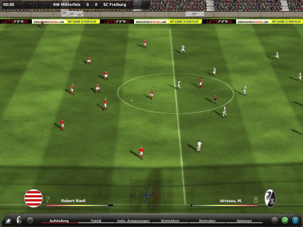 Screenshot of FIFA Manager 10 (Windows, 2009) - MobyGames