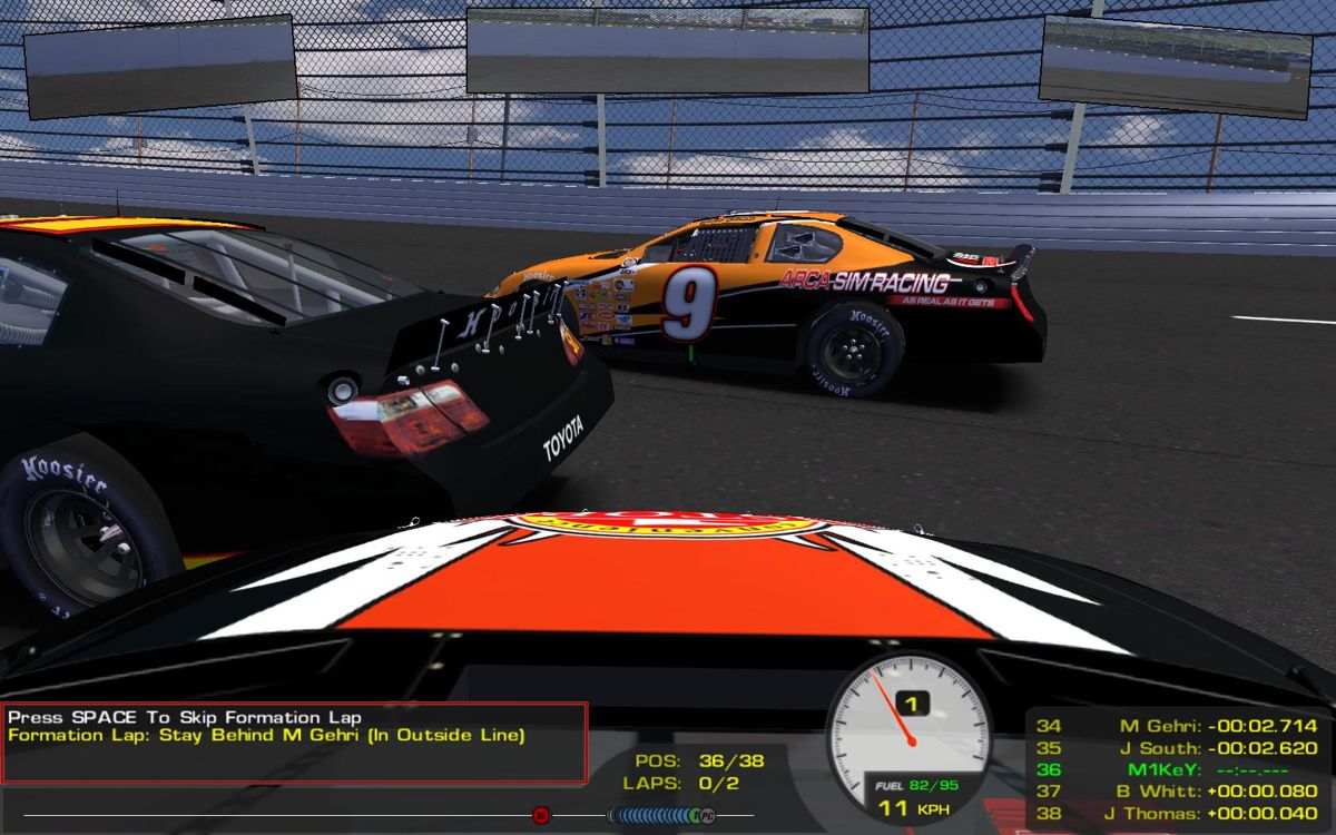 Screenshot of ARCA Sim Racing '08 (Windows, 2008) - MobyGames