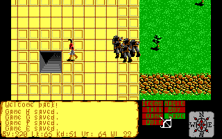 Screenshot of The Faery Tale Adventure: Book I (DOS, 1987) - MobyGames