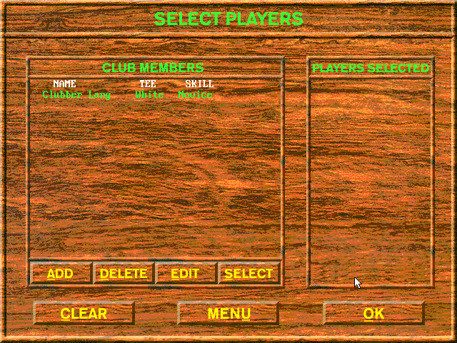 Screenshot of Picture Perfect Golf (DOS, 1995) - MobyGames