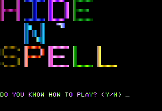 Screenshot of Spelling Carnival (Apple II, 1981) - MobyGames